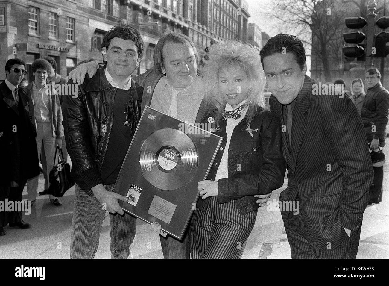 Rowan Atkinson receives golden disc for record 1982 for television ...