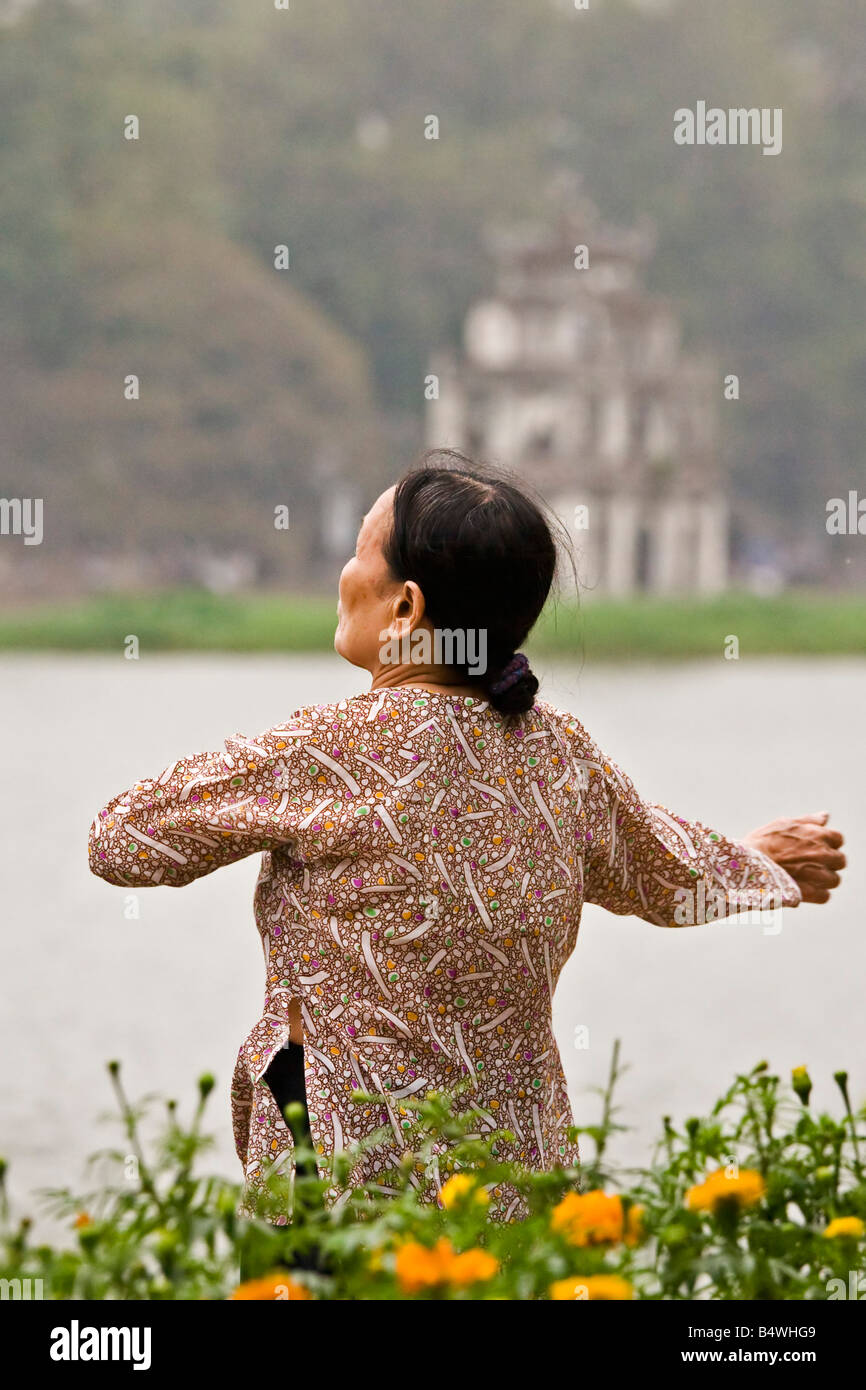 Tortoise Tower Hoam Kiem lake Hanoi Vietnam Stock Photo - Alamy