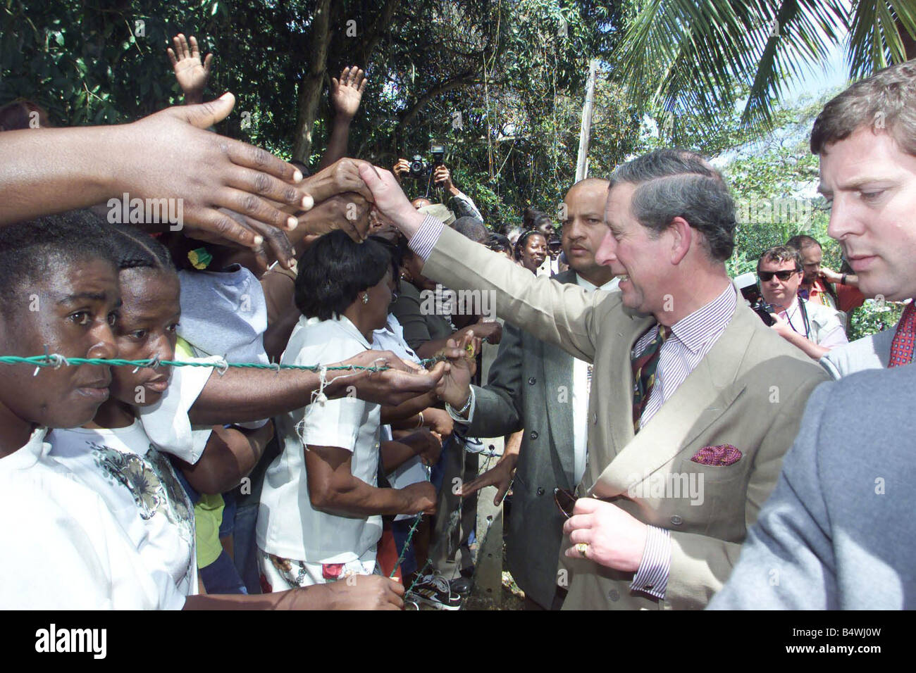 Prince Charles at Mount Rosser School in Jamaica Feb 2000 Prince ...