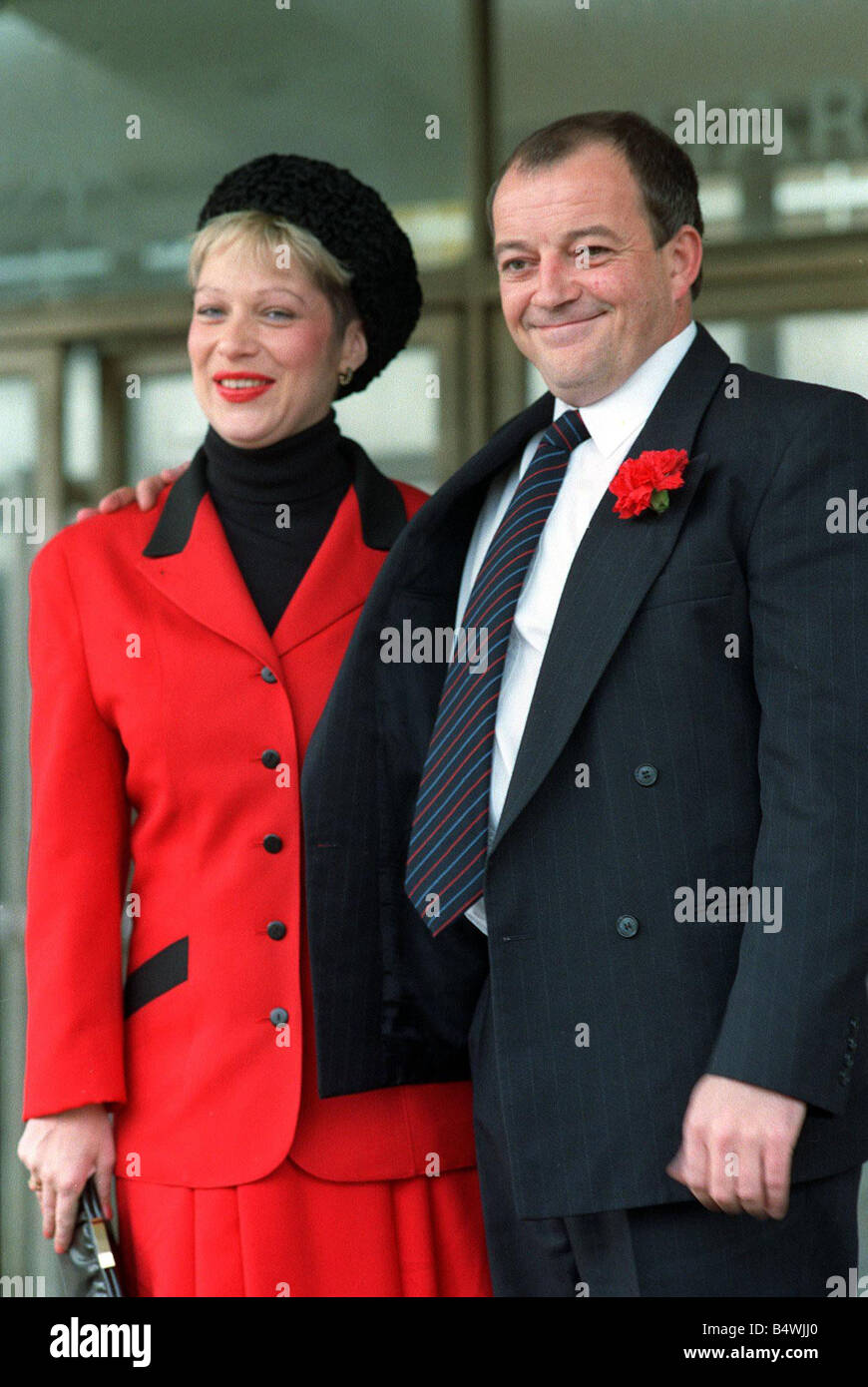Tim Healy actor weds actress Denise Welch Stock Photo - Alamy