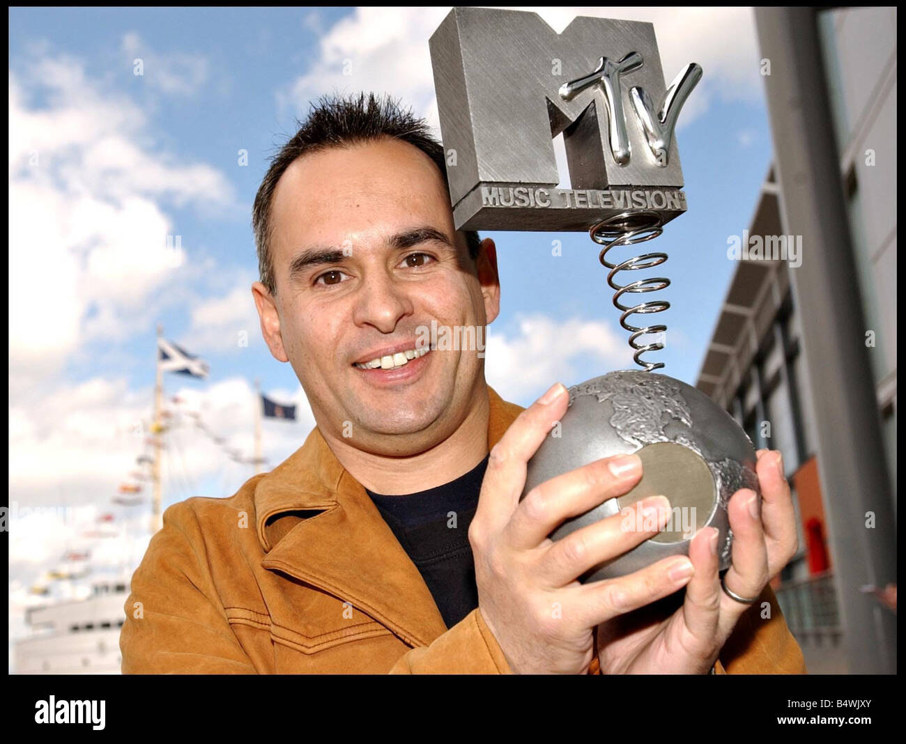 John Dingwall with award at Ocean Terminal in Leith Edinburgh venue for ...