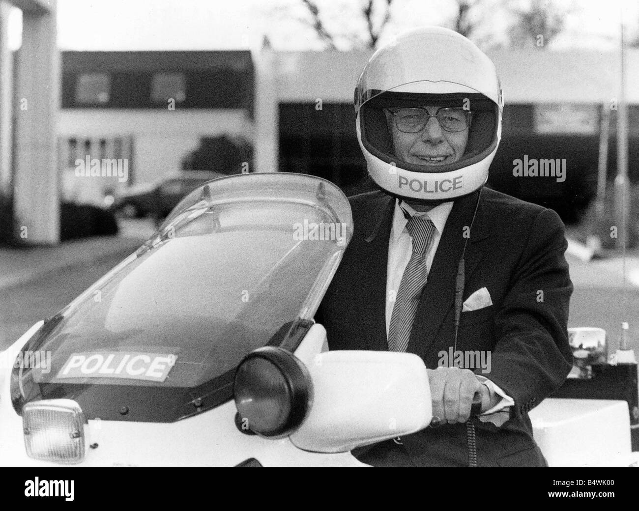 Police motorcycle helmet Black and White Stock Photos & Images - Alamy