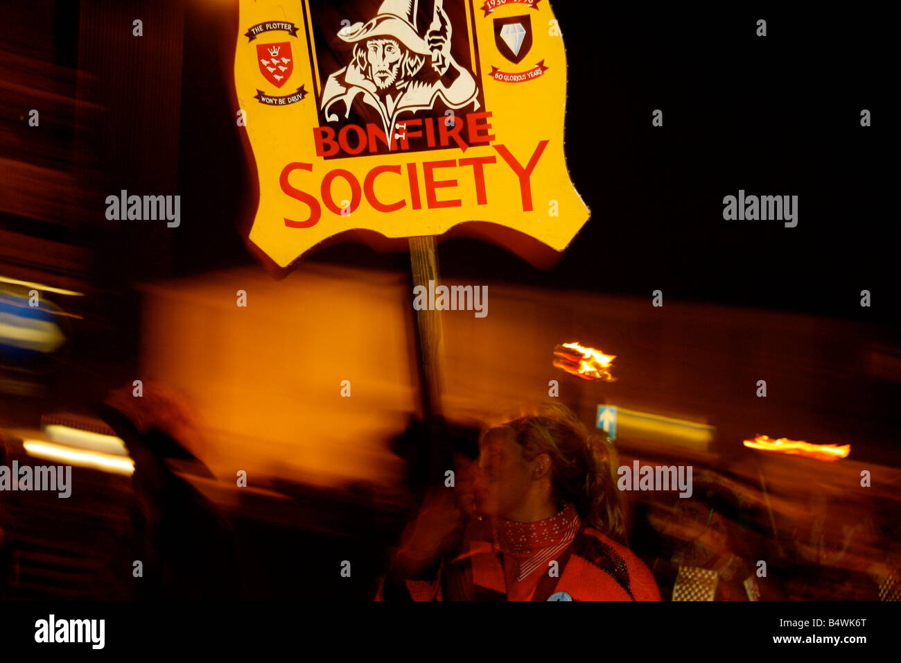 BONFIRE SOCIETY SIGN BANNER GUY FAWKES PARADE NOVEMBER 5 LEWES ...