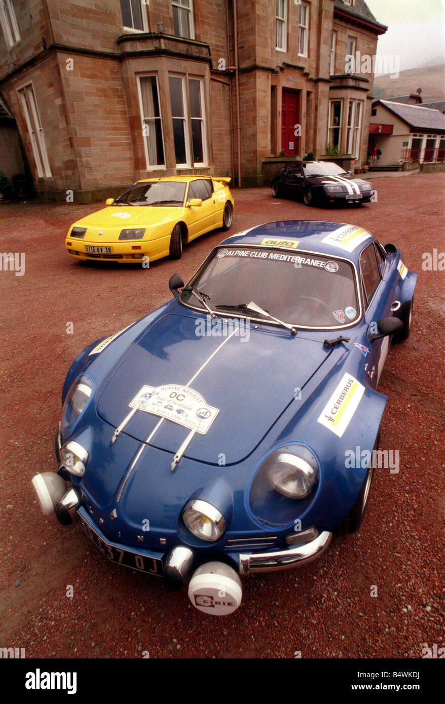 Old and new Alpine Renault May 1999 Stock Photo - Alamy