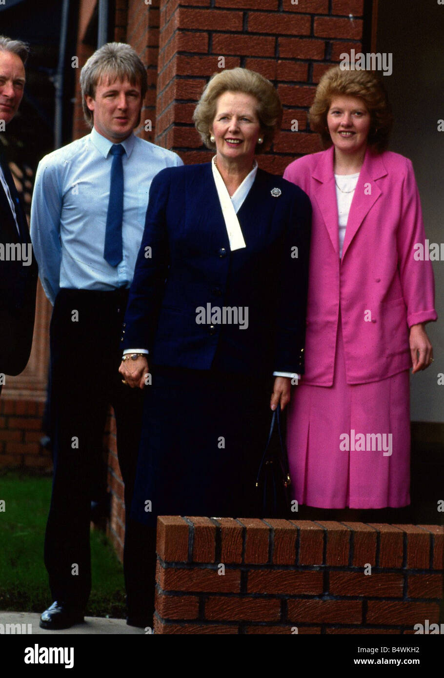 Margaret thatcher outside howdens factory hi-res stock photography and ...