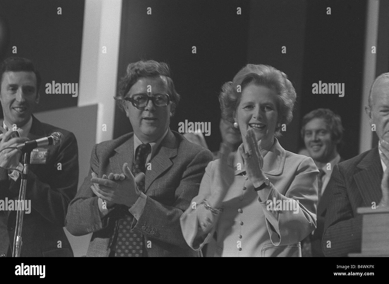 Conservative Party Conference 1977 Geoffrey Howe and Margaret Thatcher ...