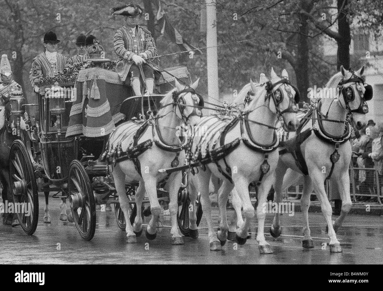 State Opening of Parliament November 1984 Queen Elizabeth and the Duke ...