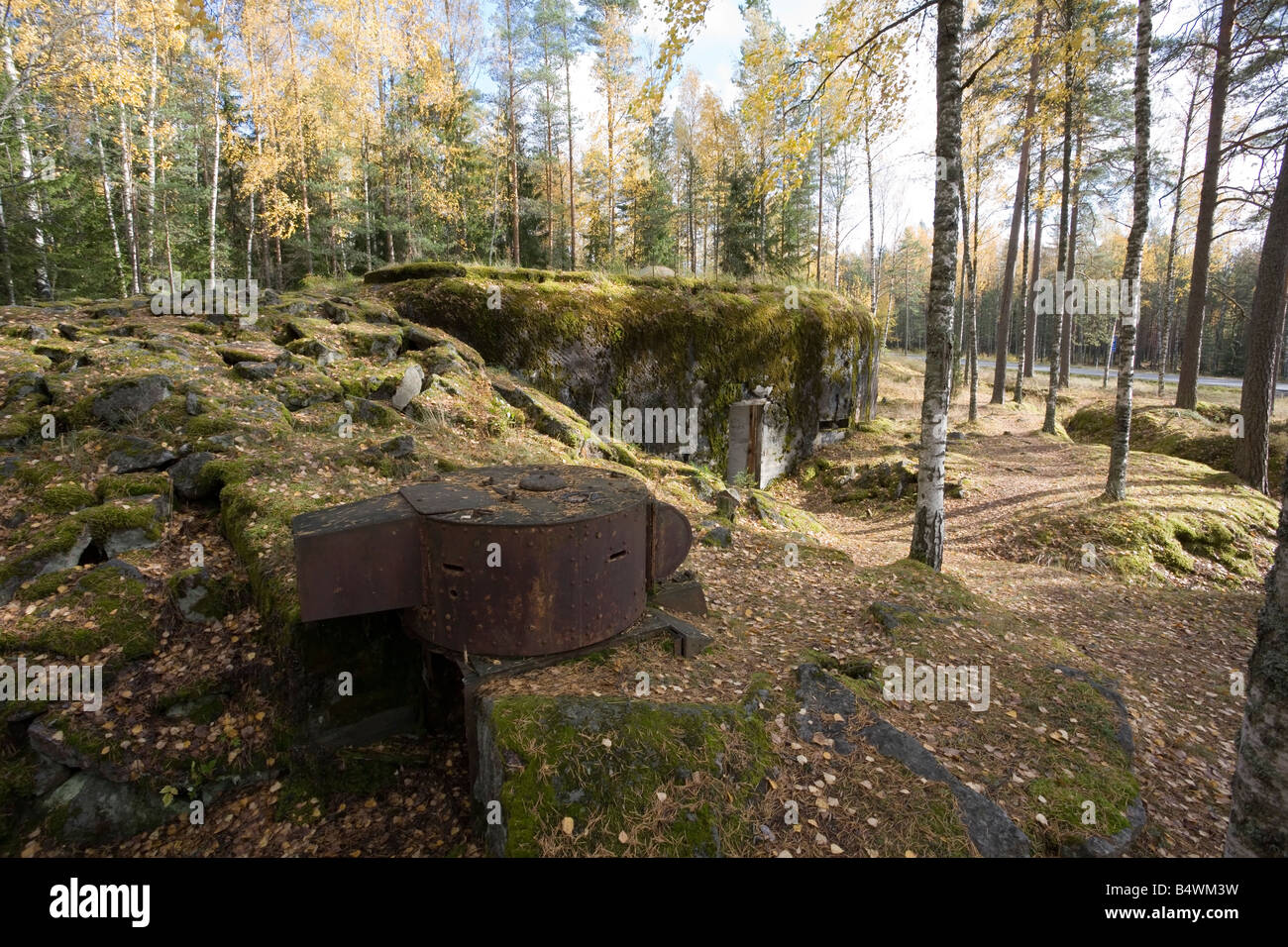 Bunker in Salpa defence line Finland Europe Stock Photo - Alamy