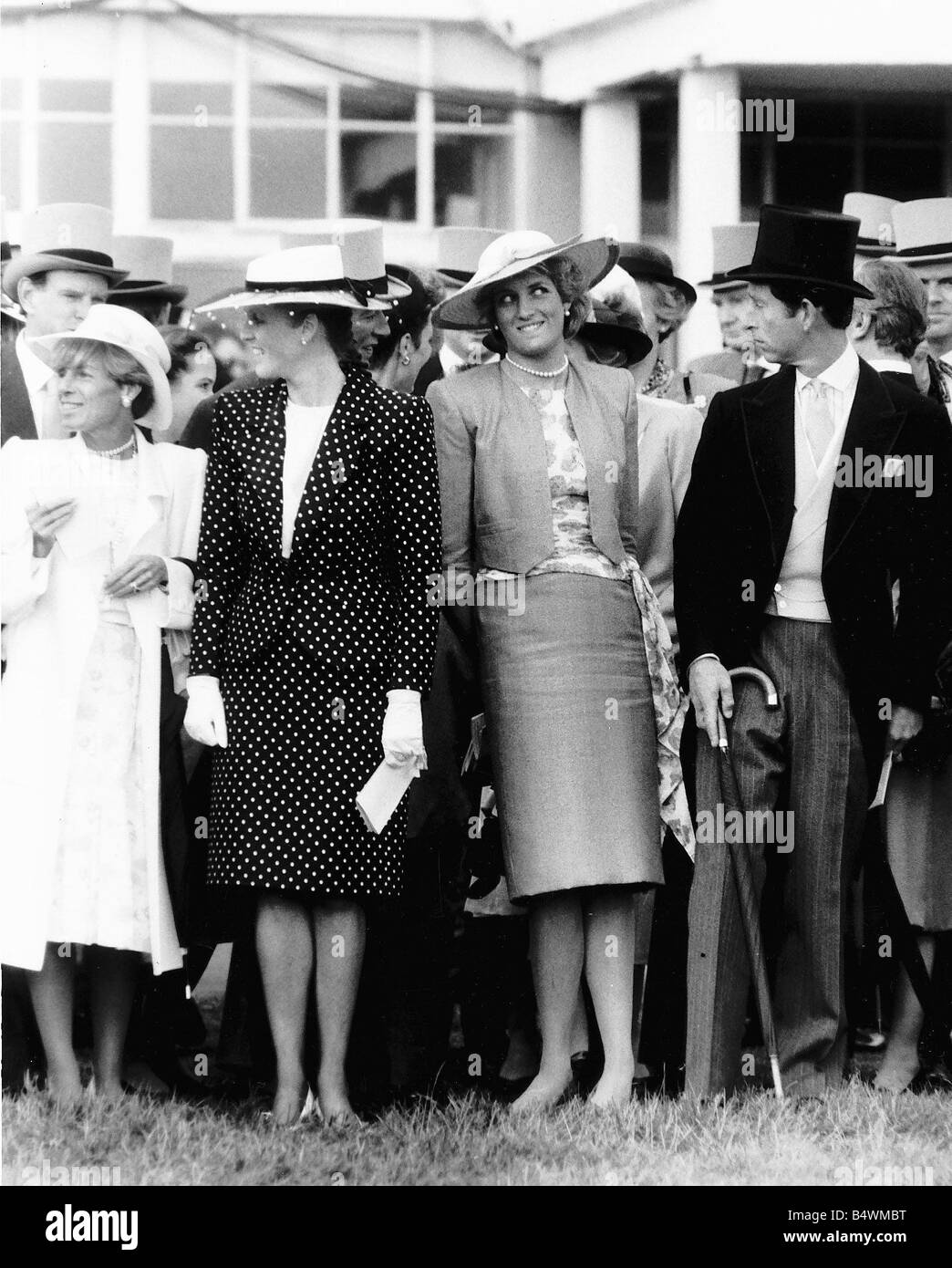 Sarah Ferguson Duchess of York with Princess Diana and Prince Charles ...