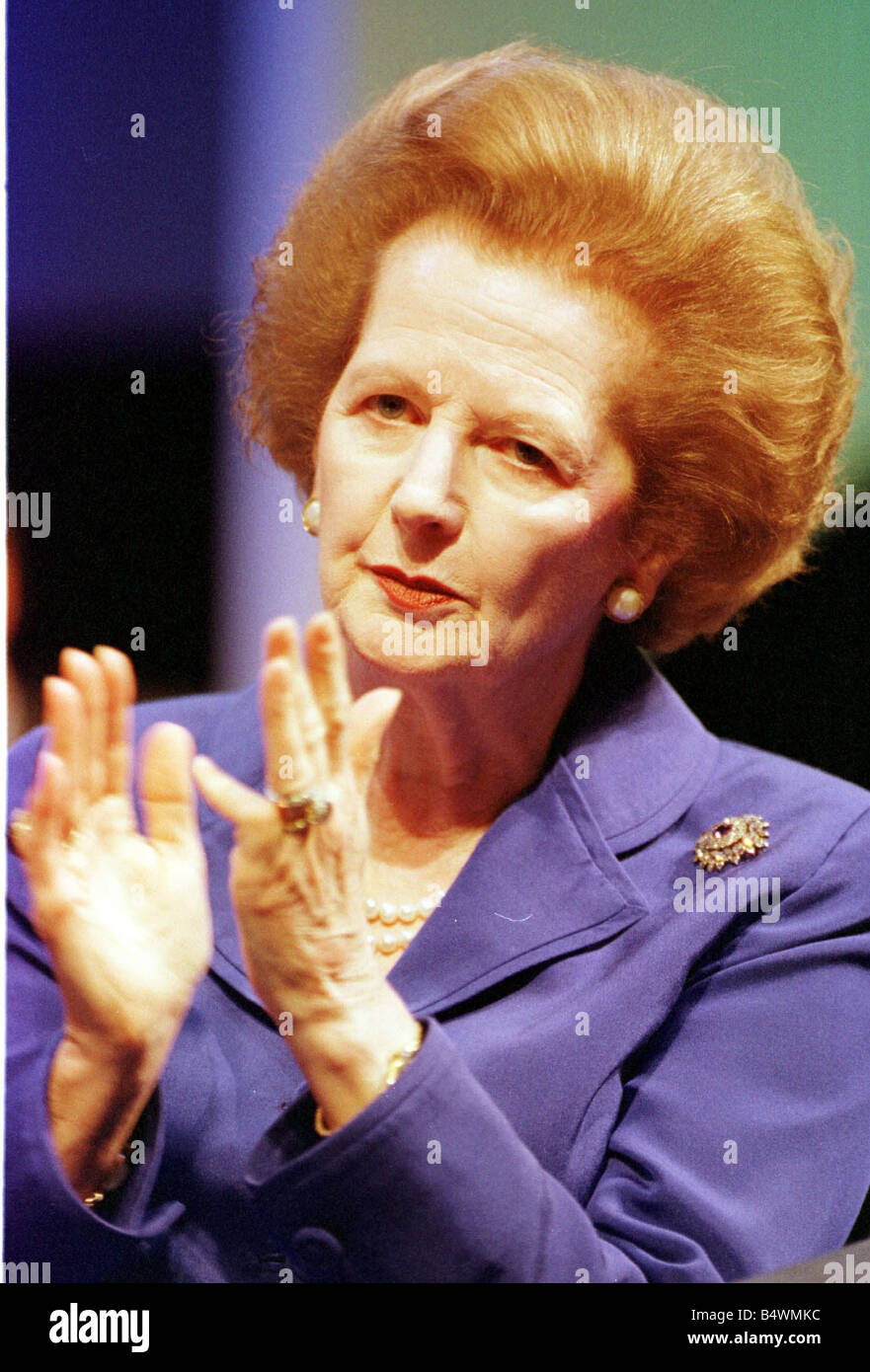 Prime minister margaret thatcher during the conservative party ...