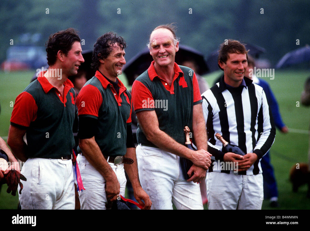 Prince Charles with Major Ron Ferguson at Windsor playing polo May 1986 ...