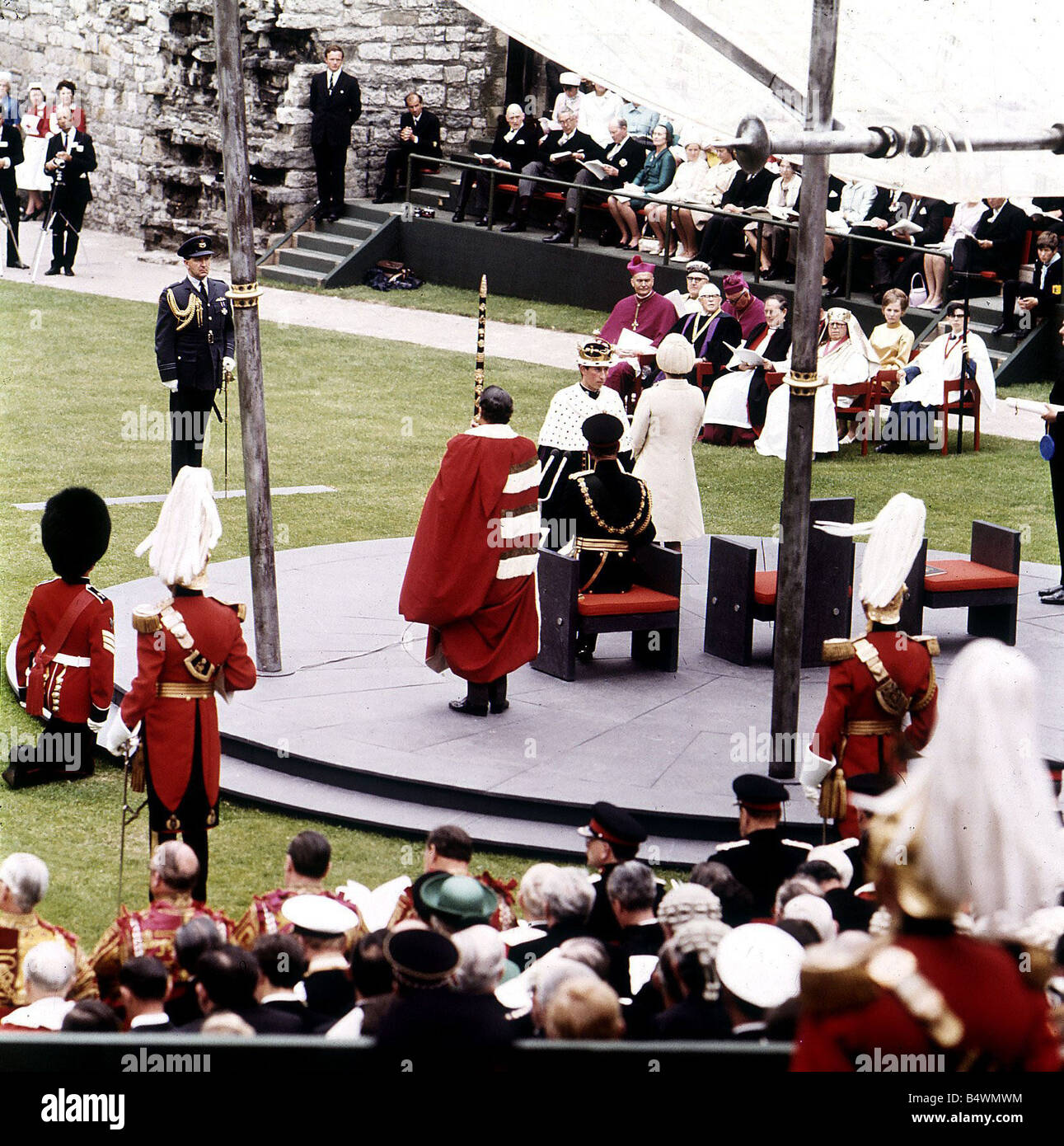 Investiture of Prince Charles as Prince of Wales 01 07 1969 Prince ...