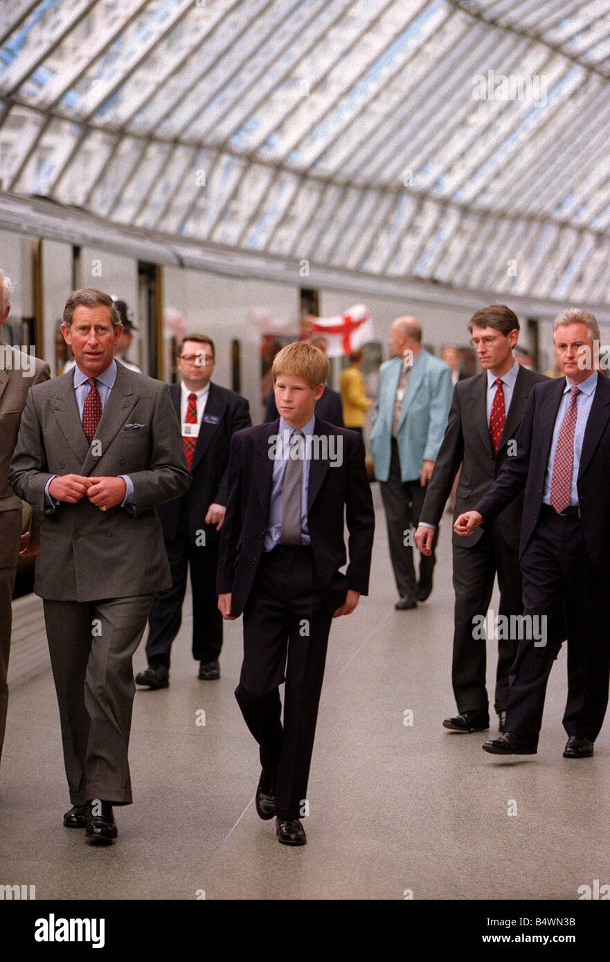 With their father prince charles hi-res stock photography and images ...