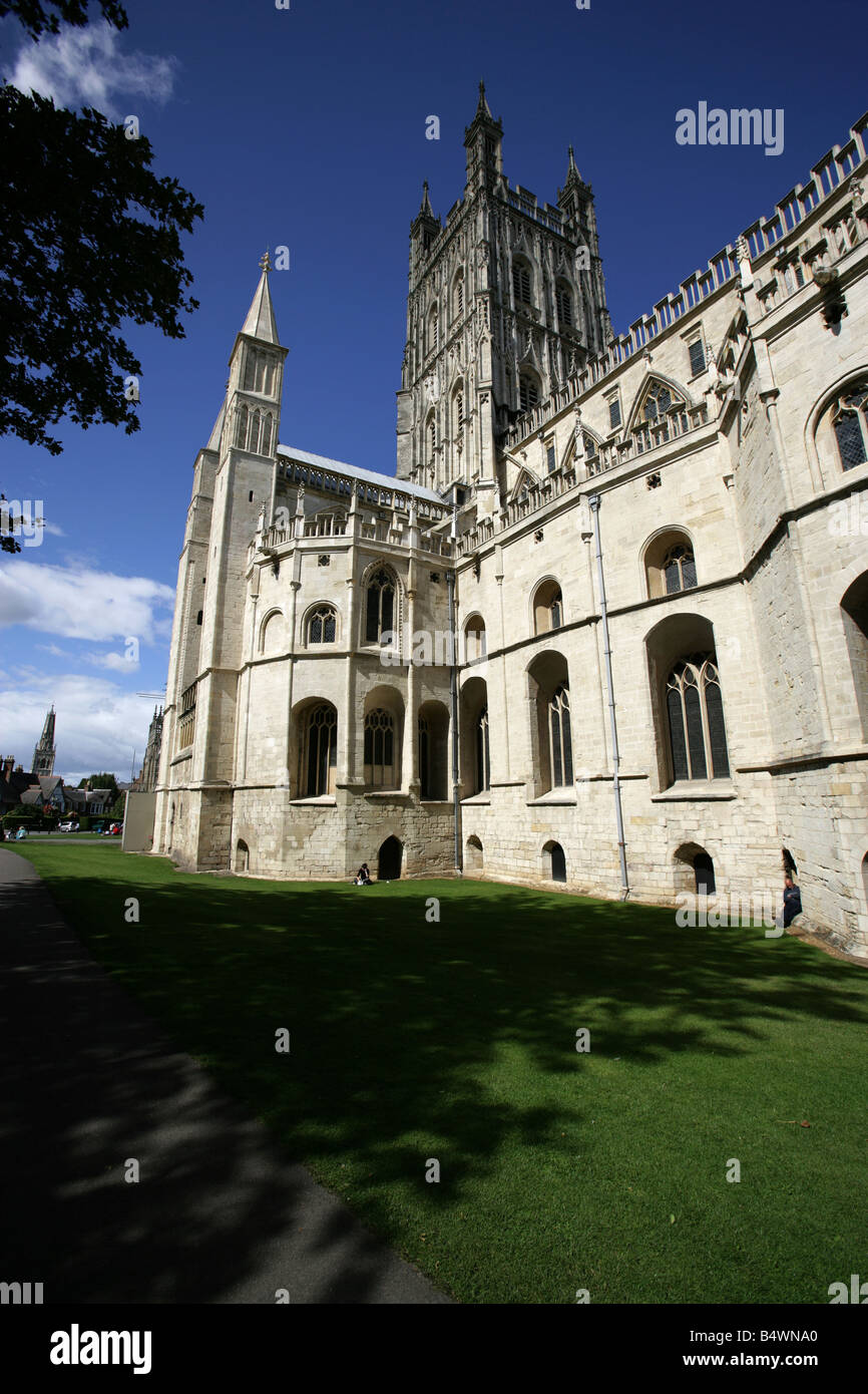 City of Gloucester, England. South east elevation of the Norman and ...