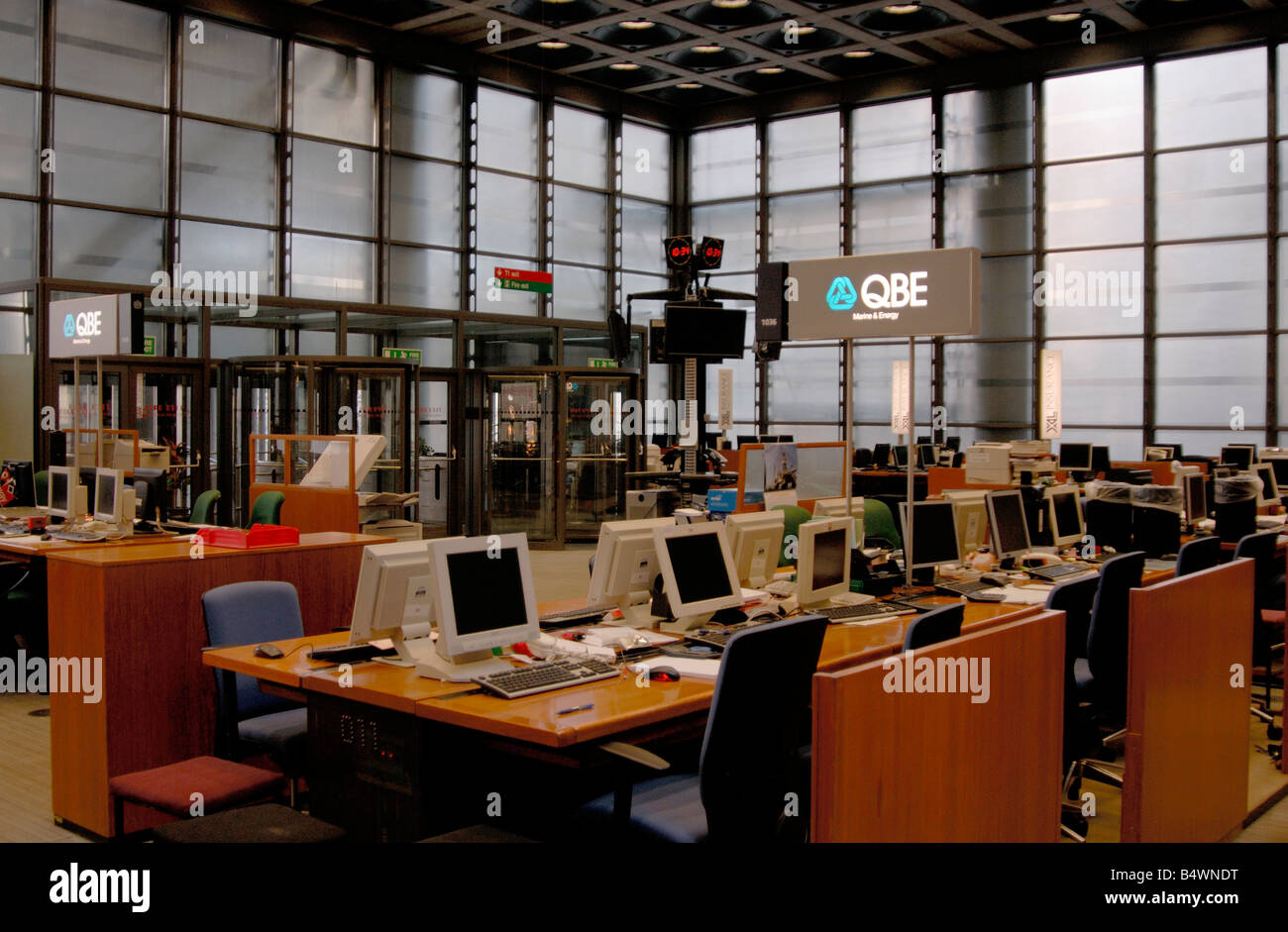 The Room: Underwriting room at Lloyd's where underwriters sit at desks ...