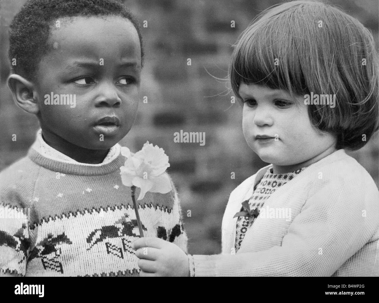 Chloe Rigby tries to present a flower to Frederick Omed at Osbourne ...