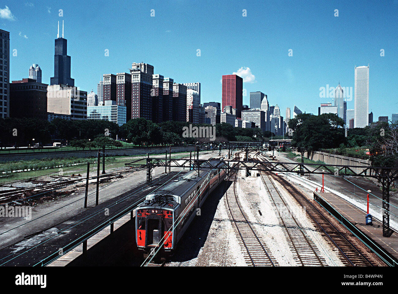 Central Chicago Illinois United States of America Skyline image with ...