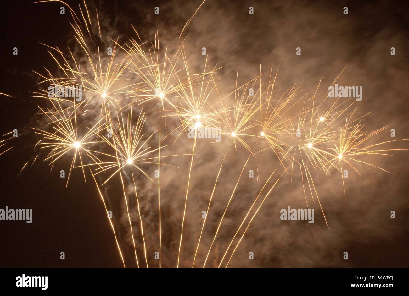 Firework display at Cofton Park 2001 Stock Photo - Alamy
