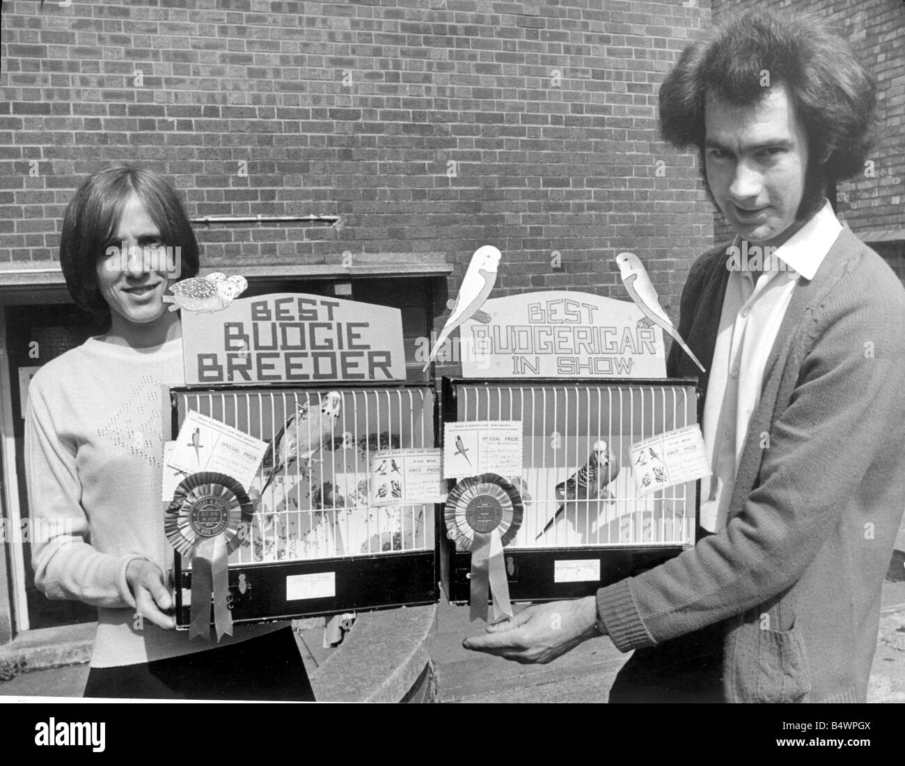 Mr Barrie Smith and his wife Sandra(Left) with their winning birds in ...