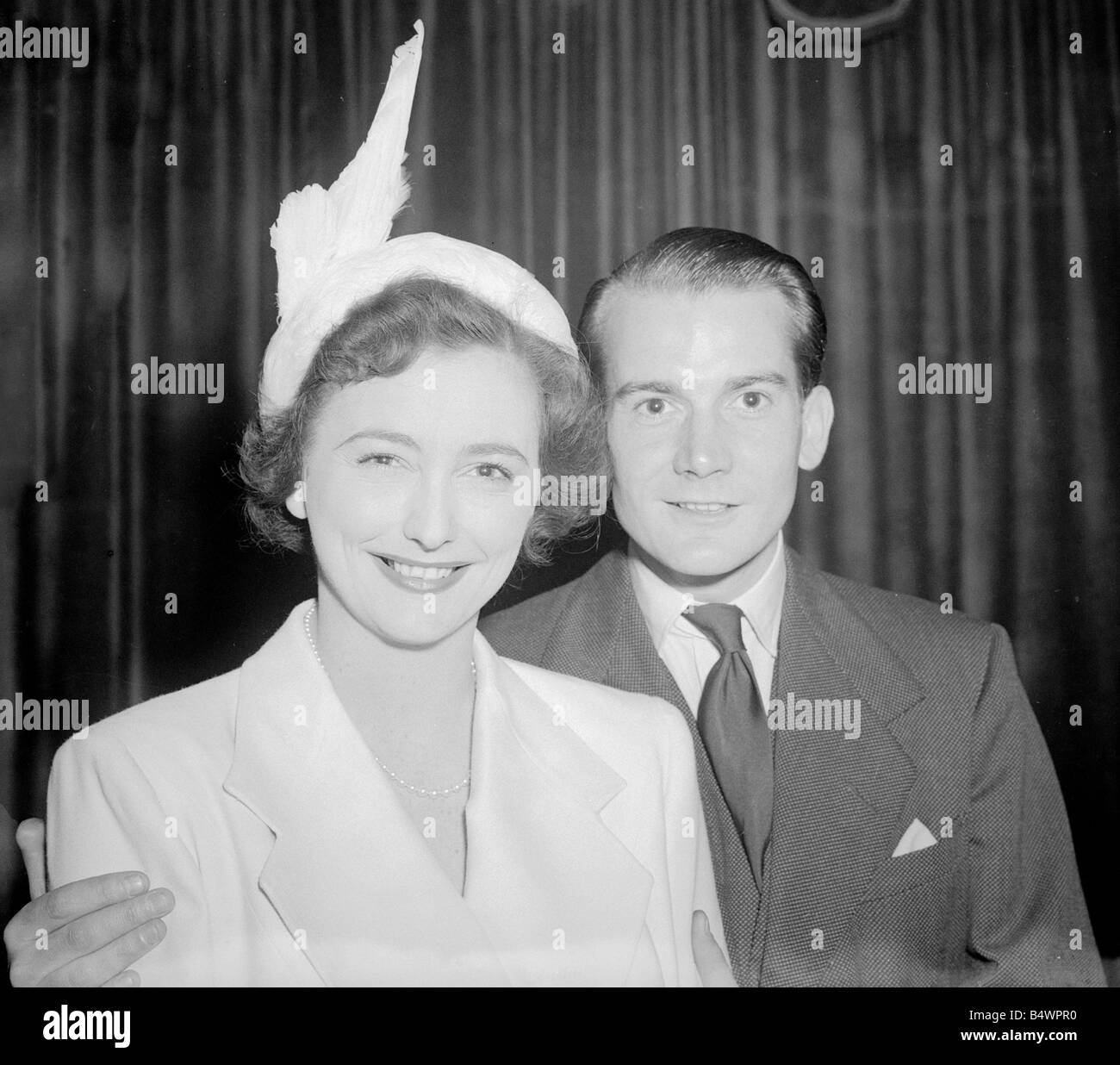 Denholm Elliot seen here at the 1950 Derwent Awards March 1950 Neg No ...
