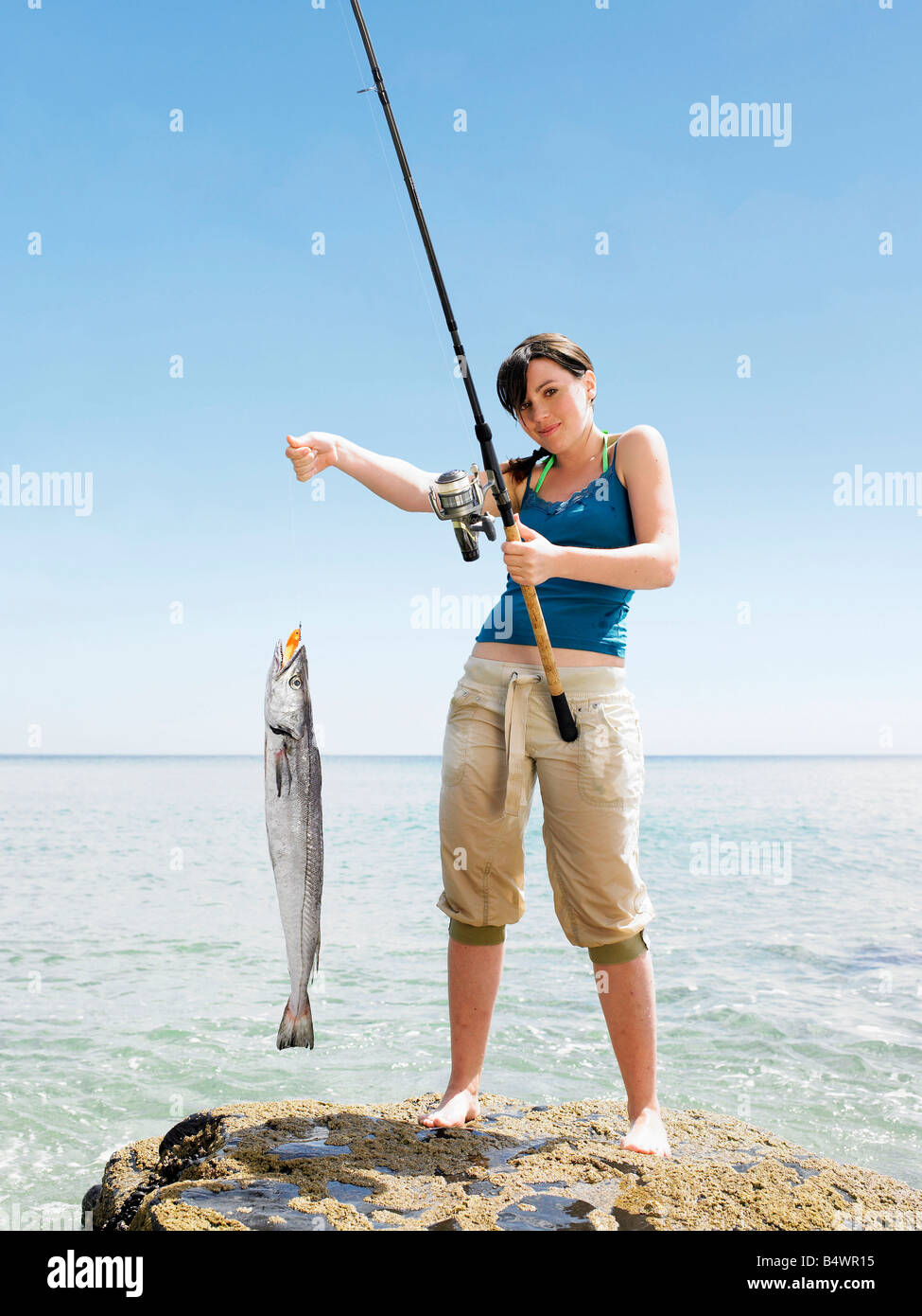 Posing with fish england hi-res stock photography and images - Alamy