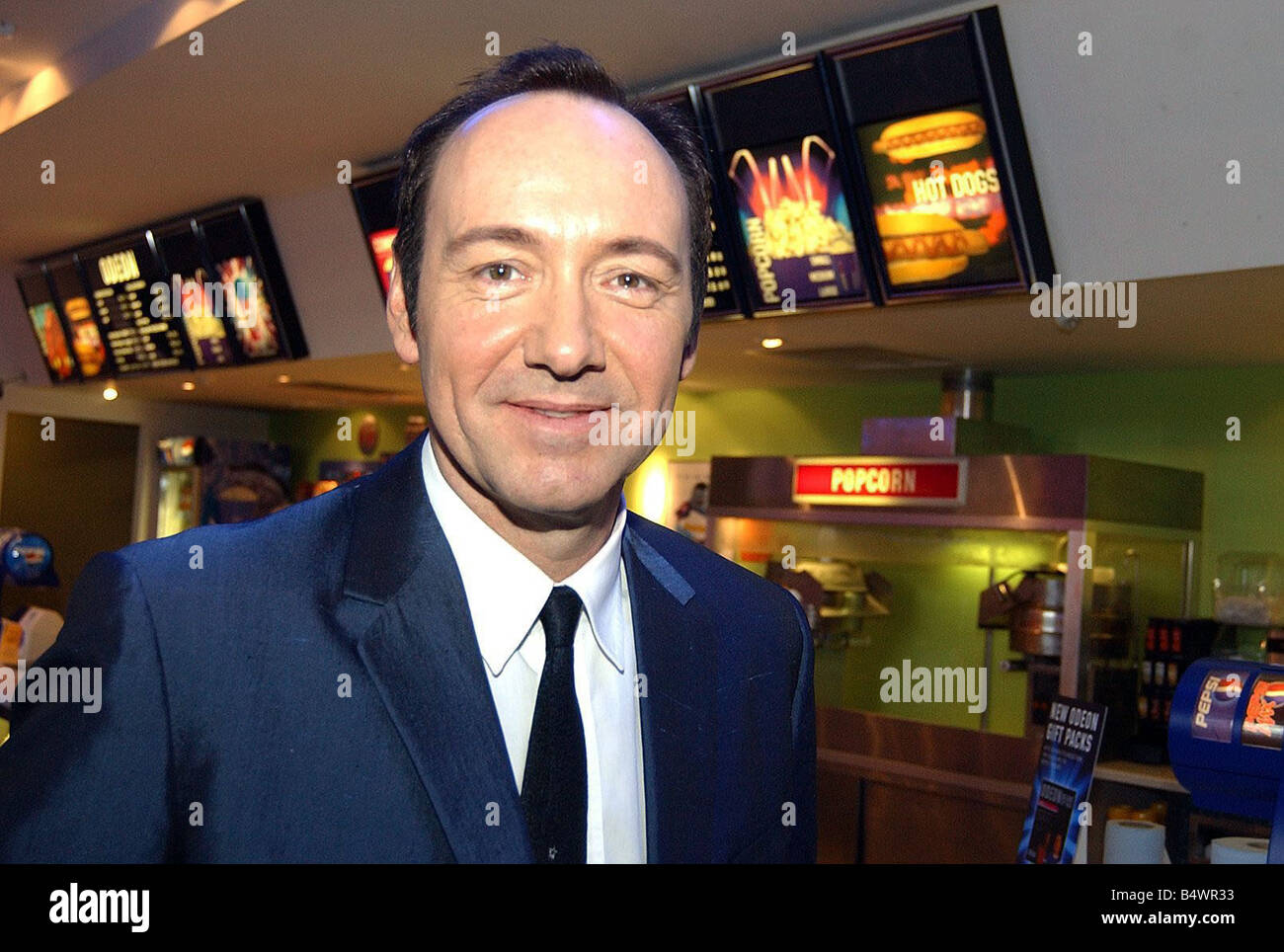 American actor Kevin Spacey visits the Odeon Cinema in Nuneaton ...