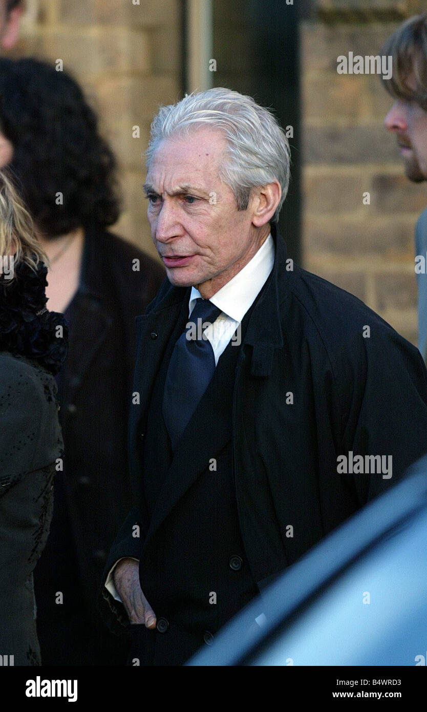 Mick Jaggers Fathers Funeral November 2006 Charlie Watts at the funeral ...