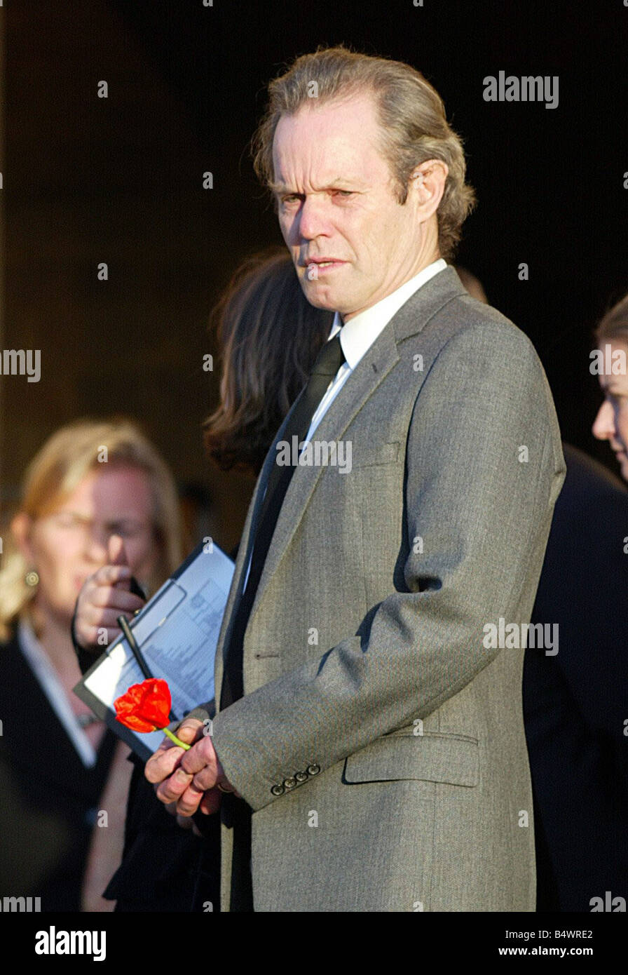 Mick Jaggers Fathers Funeral Chris Jagger with a single rose as his ...