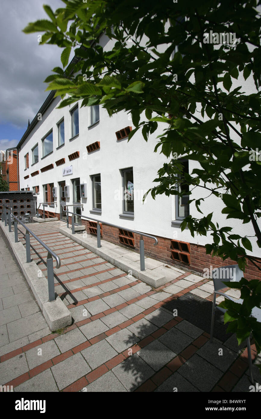 City of Lichfield, England. Garrick Theatre with the Green Room Bar and ...