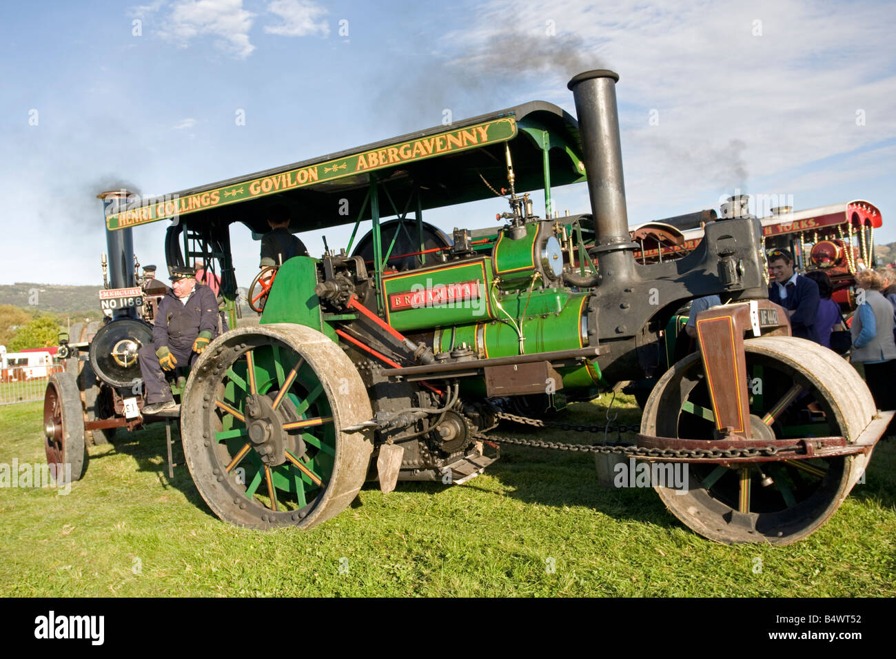 Burrell 1925 steam road roller Steam Engine Rally Cheltenham Racecourse ...