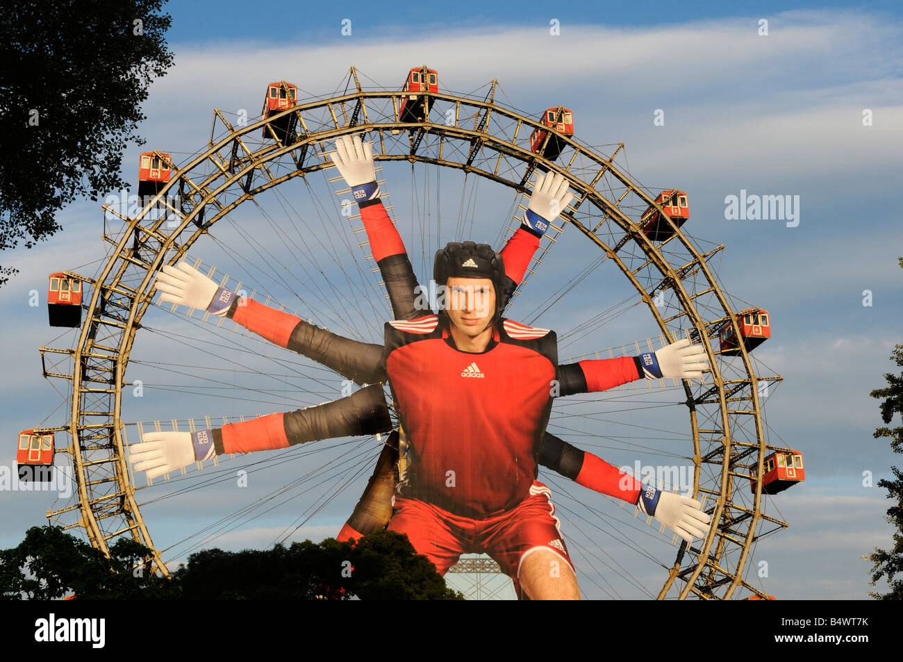 Vienna UEFA Euro 2008, Riesenrad, Giants Ferry Wheel Stock Photo - Alamy