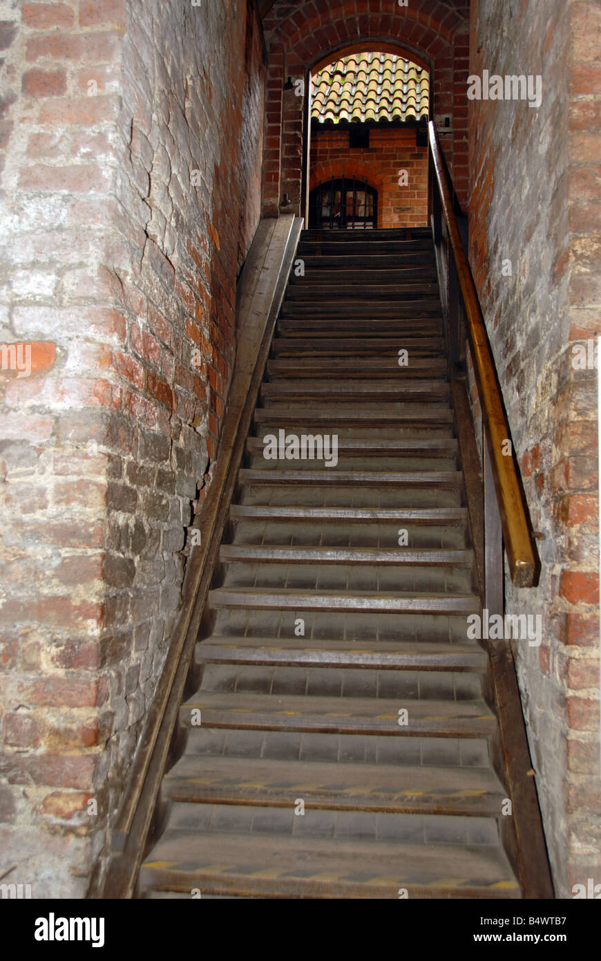 old castle stairs in Malbork castle Poland Stock Photo - Alamy