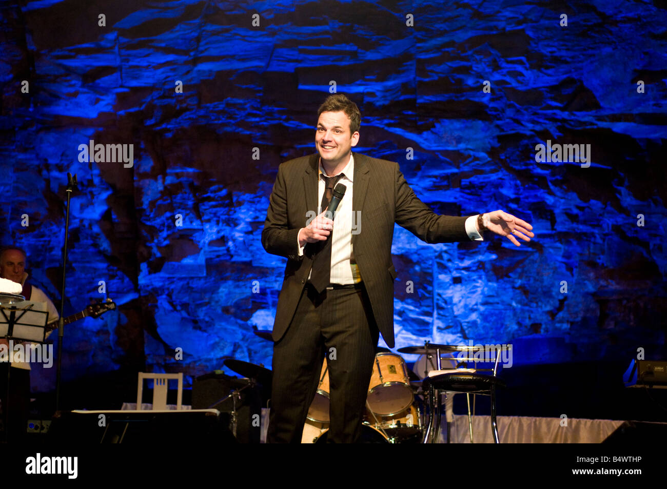 Johnny Cowling at the Carnglaze Caverns, cornwall Stock Photo - Alamy
