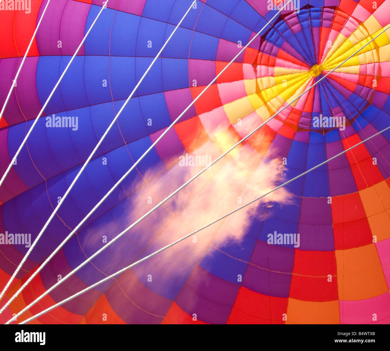 Heater/Flame inside a Hot Air Balloon Stock Photo - Alamy