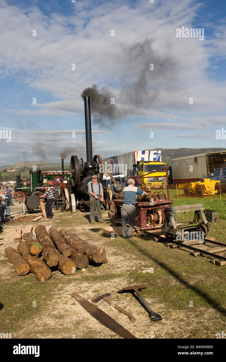 Steam traction engine saw hi-res stock photography and images - Alamy