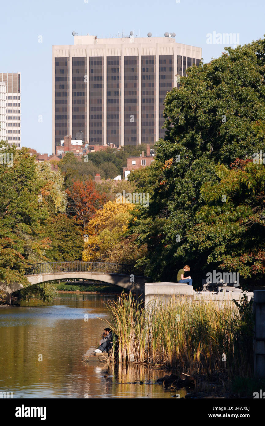 Autumn day, the Esplanade, Boston, Massachusetts Stock Photo - Alamy