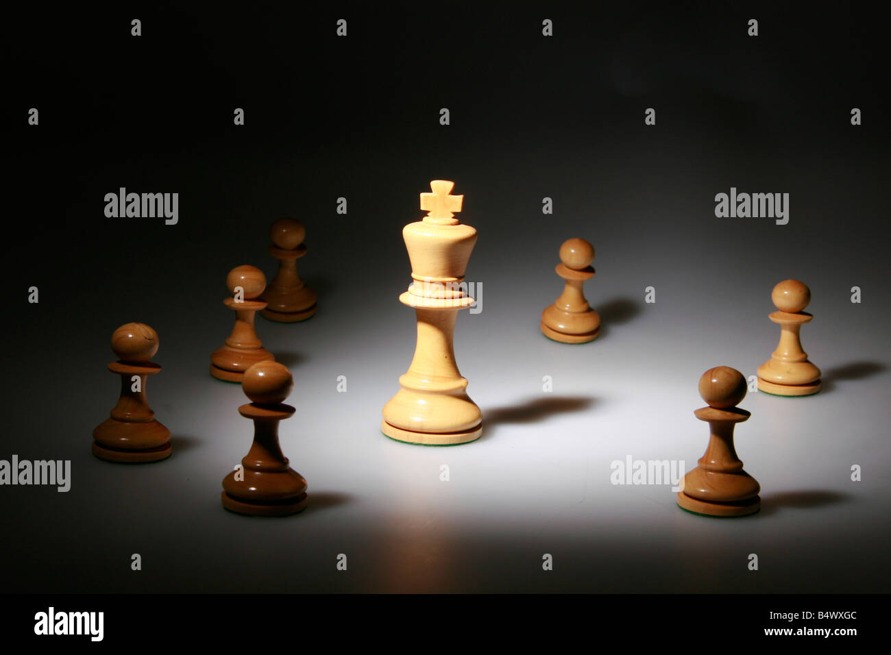 Chess pieces metaphor one hi-res stock photography and images - Alamy