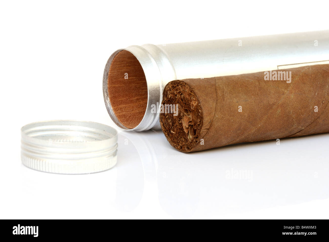 open big cuban cigar box detail isolated on white background Stock ...