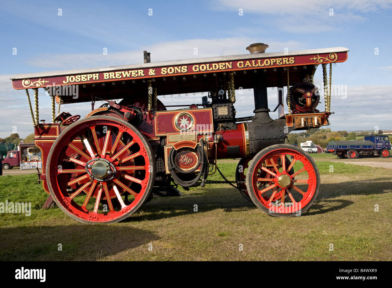 Burrell Road locomotive Steam traction engine Joseph Brewer Rally ...