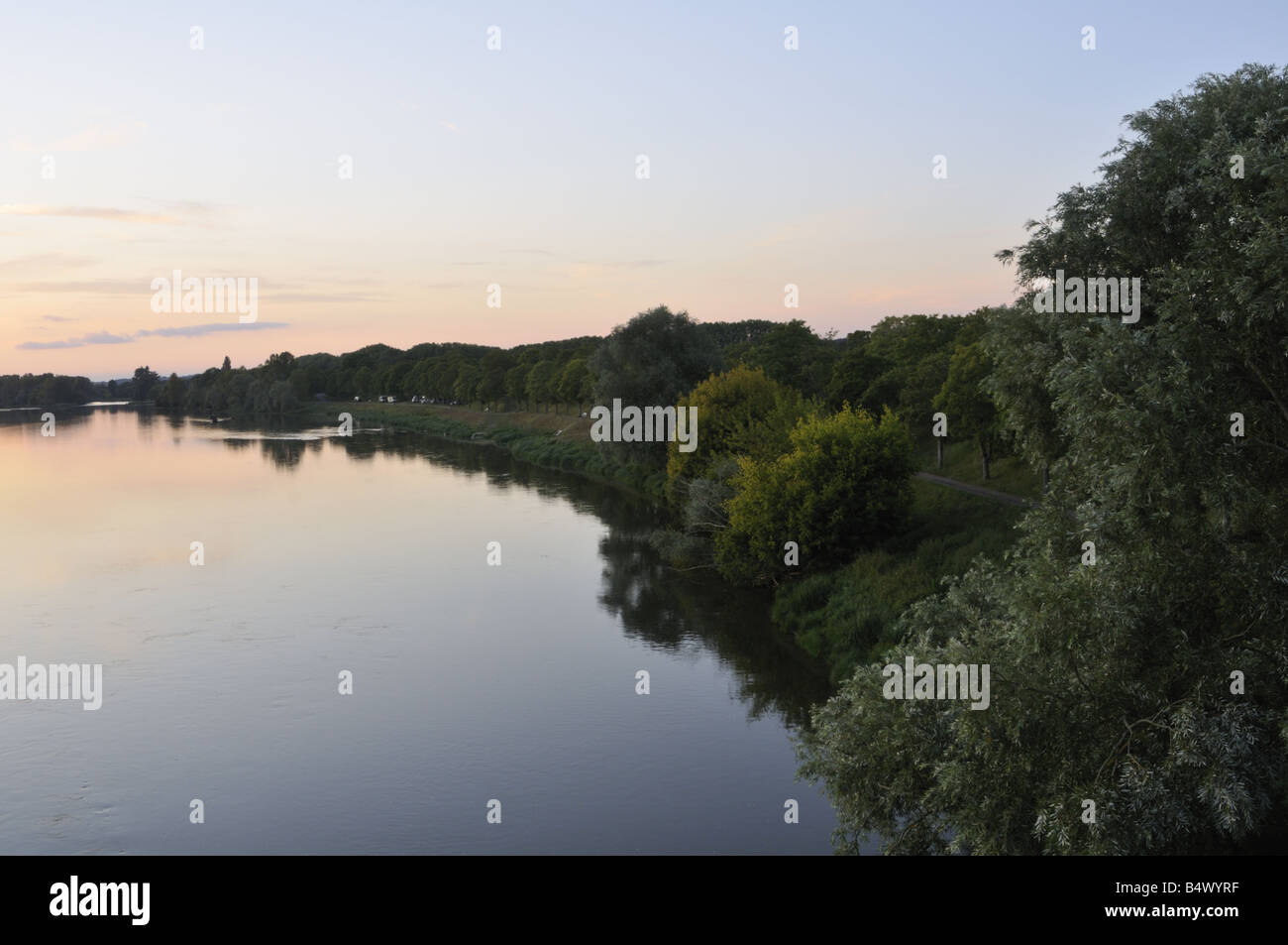 Loire River sunset France Stock Photo - Alamy