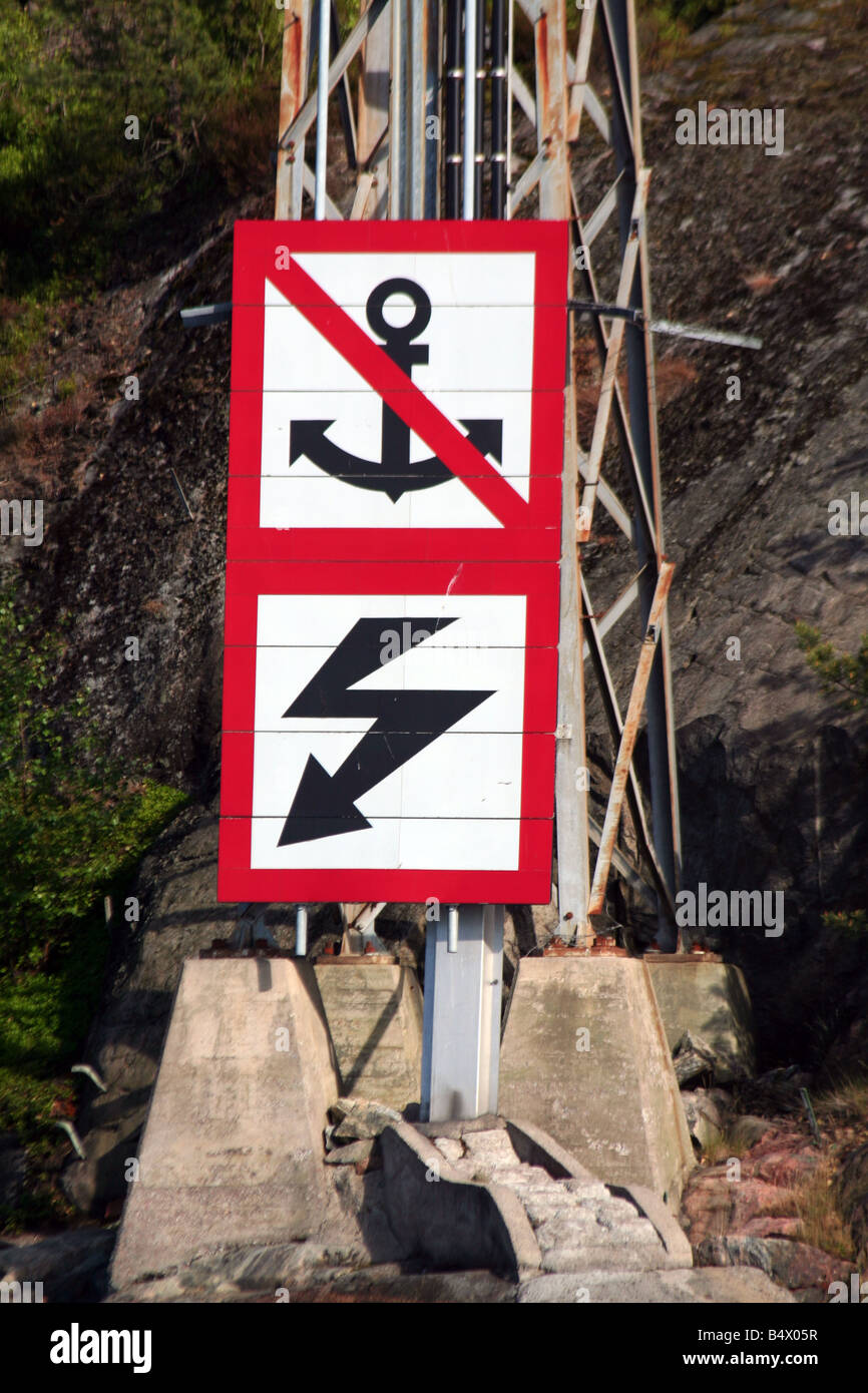 No anchoring sign hi-res stock photography and images - Alamy