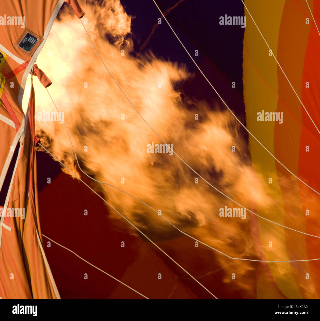 Flame/Heat Inside of Hot Air Balloon Stock Photo - Alamy