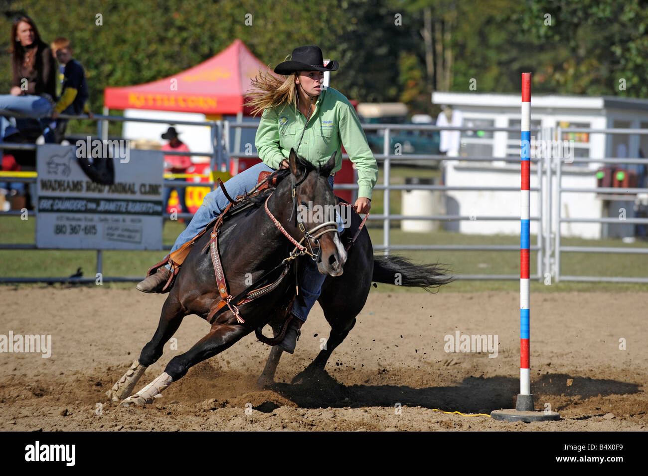 High School Boys and Girls Rodeo Competition Port Huron Michigan Stock ...