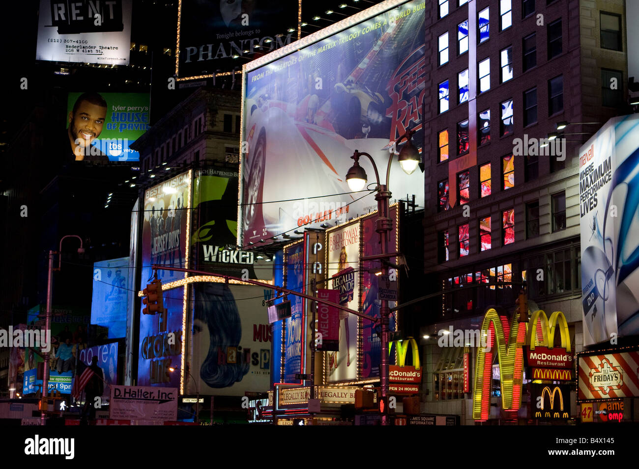 Advertisement in Times Square Stock Photo - Alamy