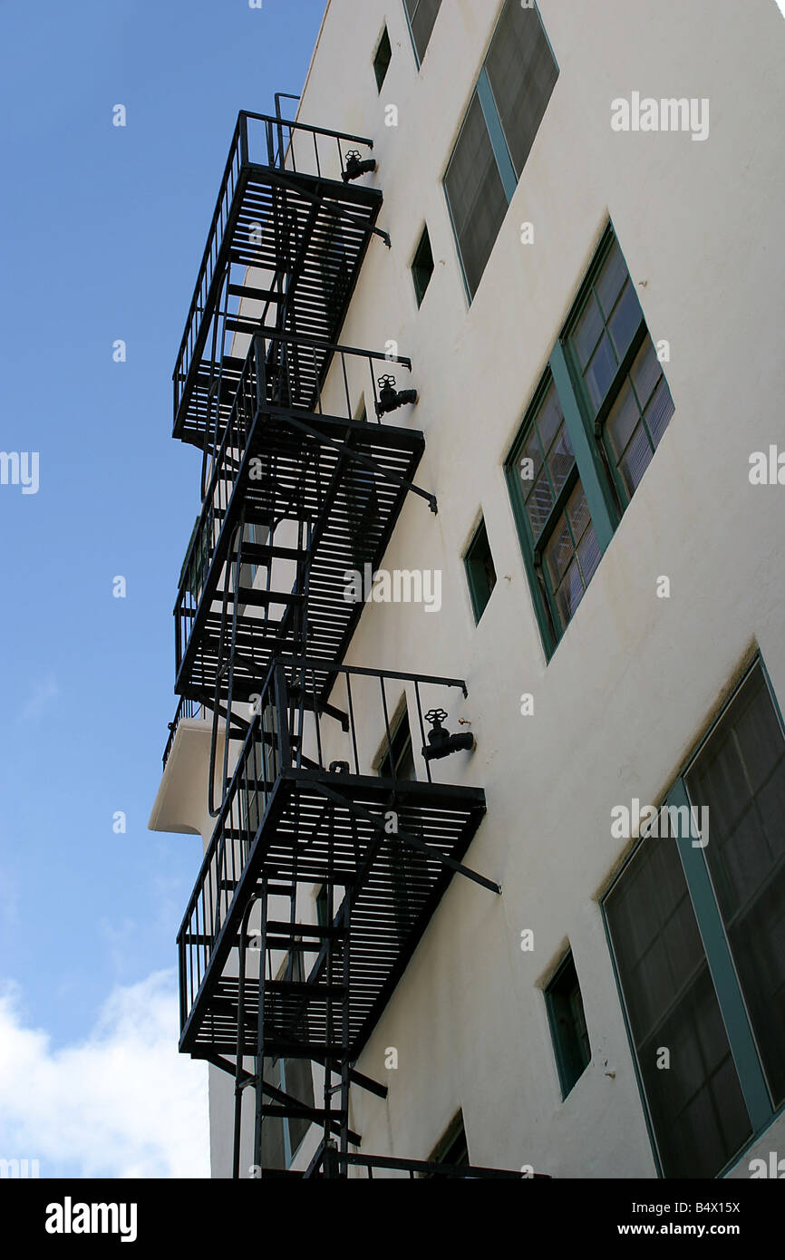 Fire Escape Stairs Stock Photo - Alamy
