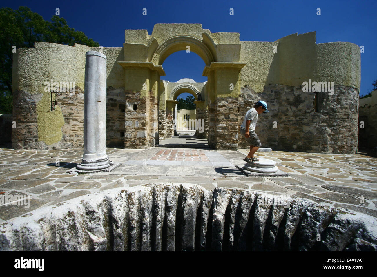 Round (Golden) Church in Preslav, Veliki Preslav, Bulgaria Stock Photo ...