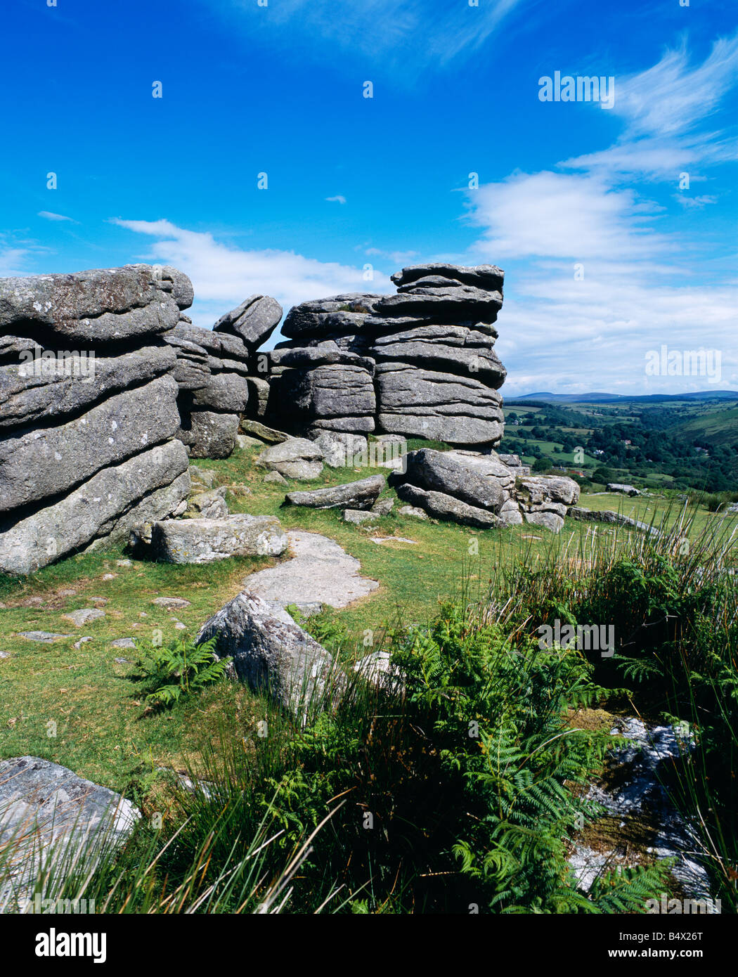 Dartmoor moorland england uk geology hi-res stock photography and ...