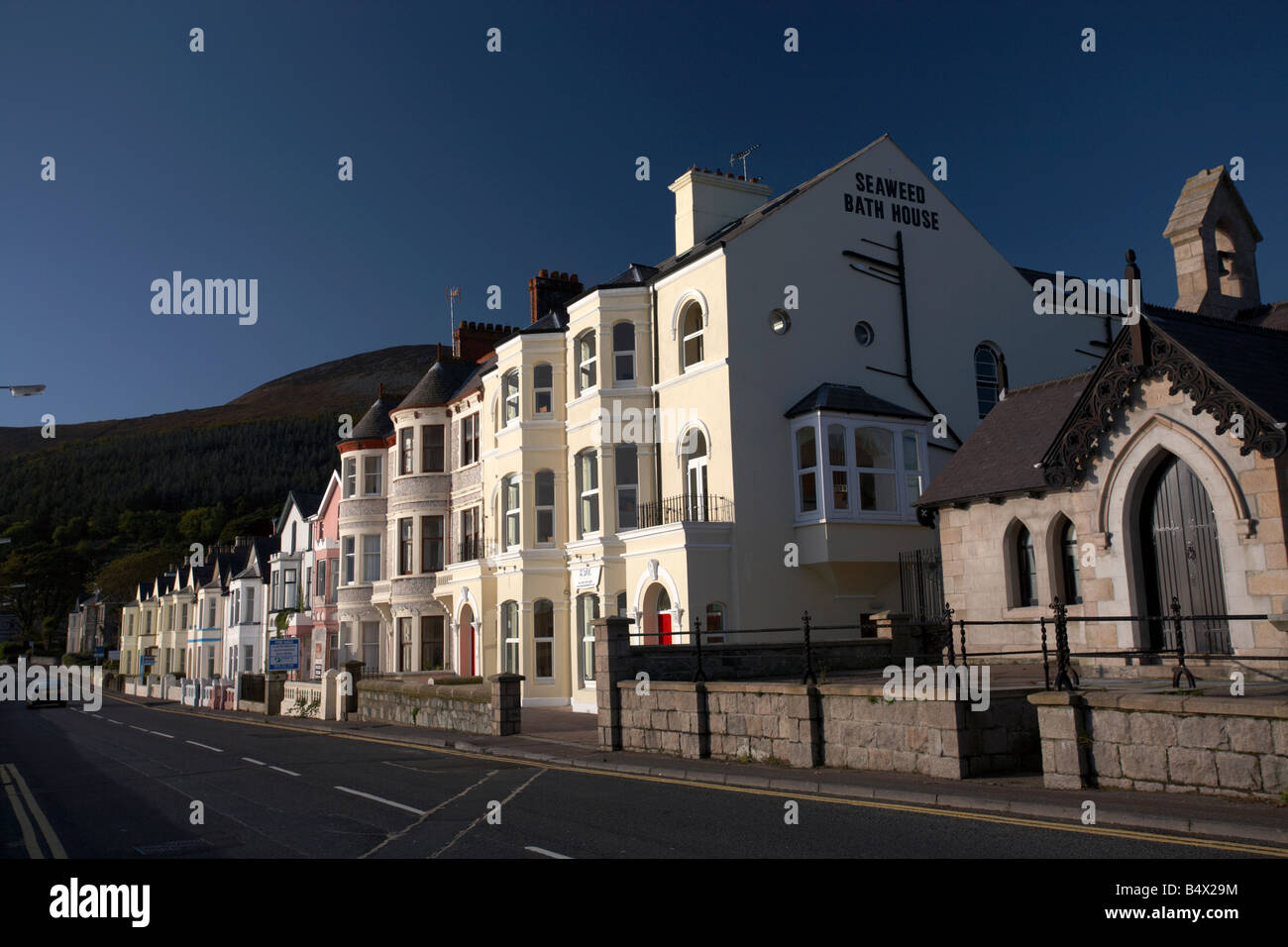 seaweed bath house and victorian row of houses in newcastle county down ...