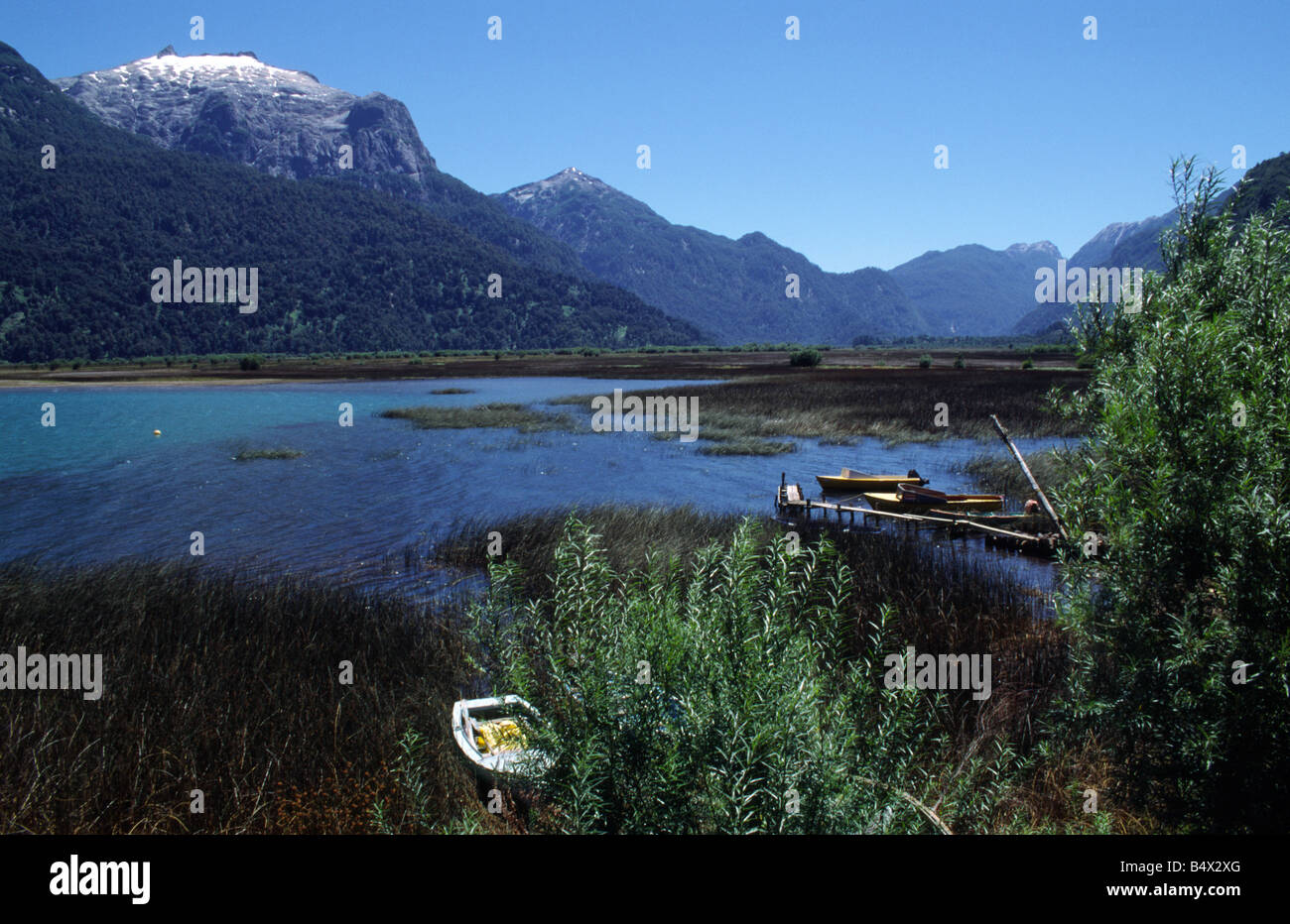 Peulla on Lake Todos Los Santos, in the Lake District of southern Chile ...