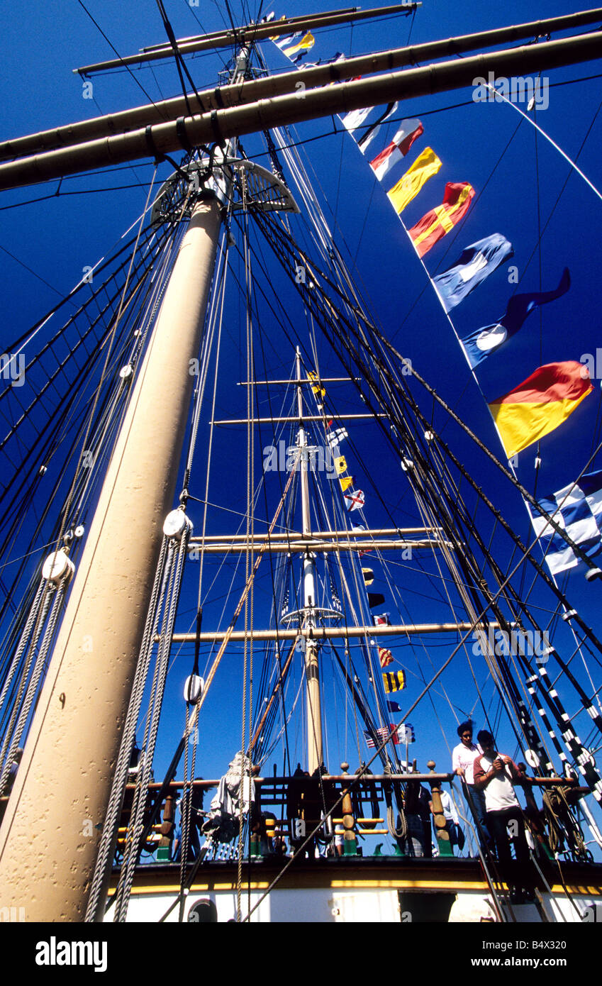 Square-rigged Balclutha (c.1886) at San Francisco Maritime National ...